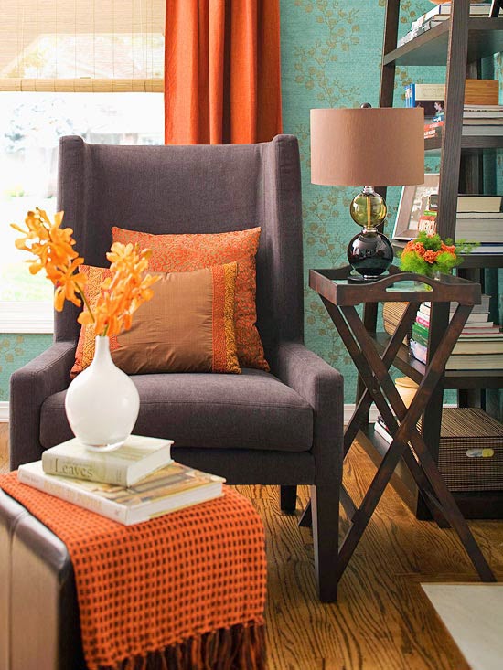 Elite Decor: 2015 Decorating Ideas with Orange Color