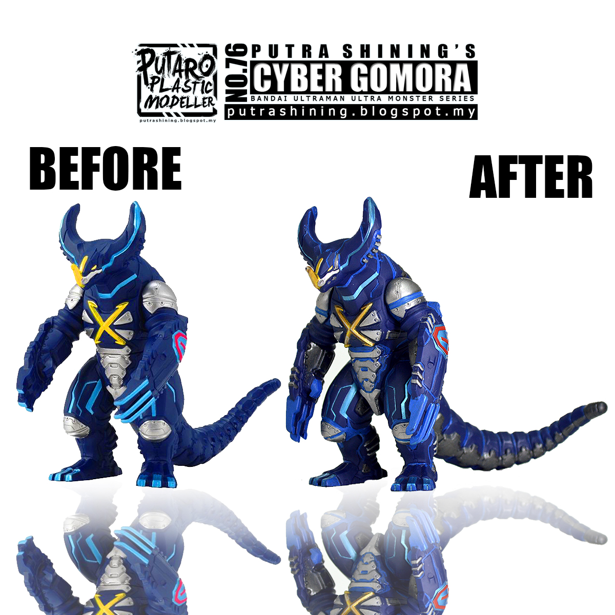 Ultra Monster Series No.76 Cyber Gamora Custom Paint by Putra Shining