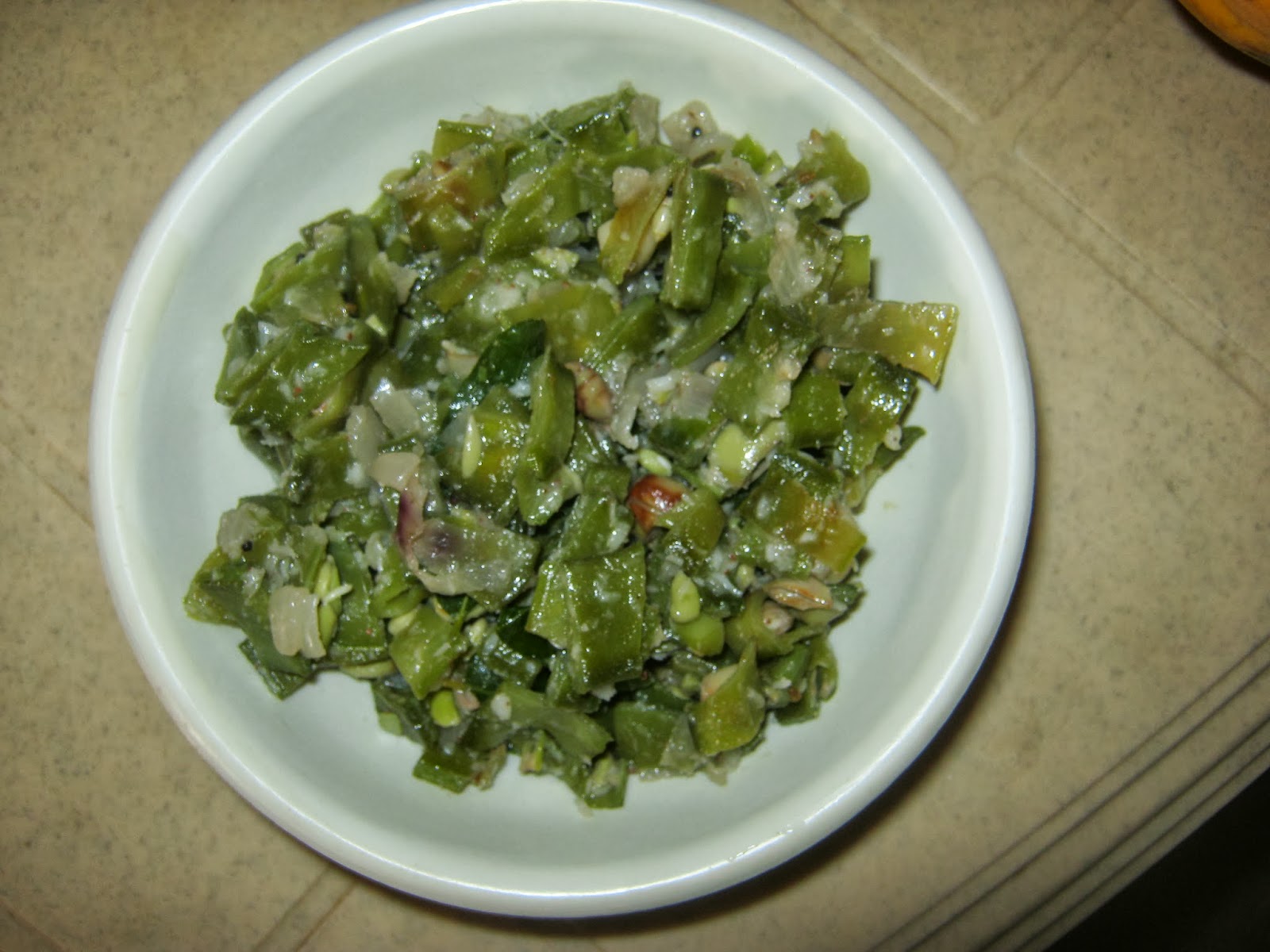 Sharing My Knowledge: Avarakkai Poriyal / Broad Beans Stir Fry