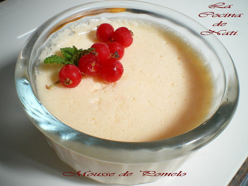 La Cocina de Nati.: MOUSSE DE POMELO.