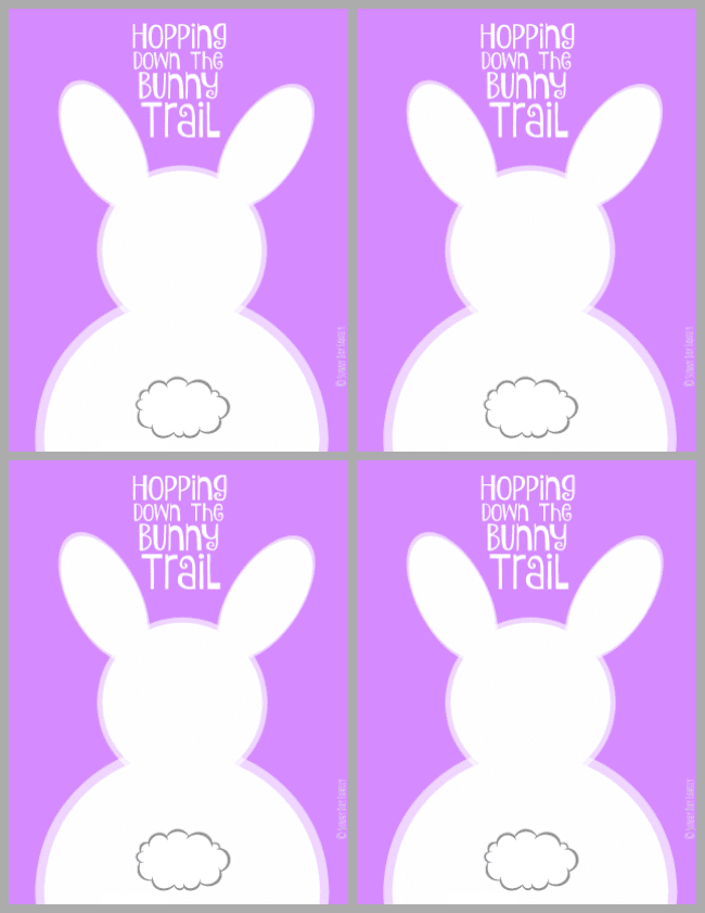 Hopping Down the Bunny Trail: Free Easter Printables in Two Sizes ...