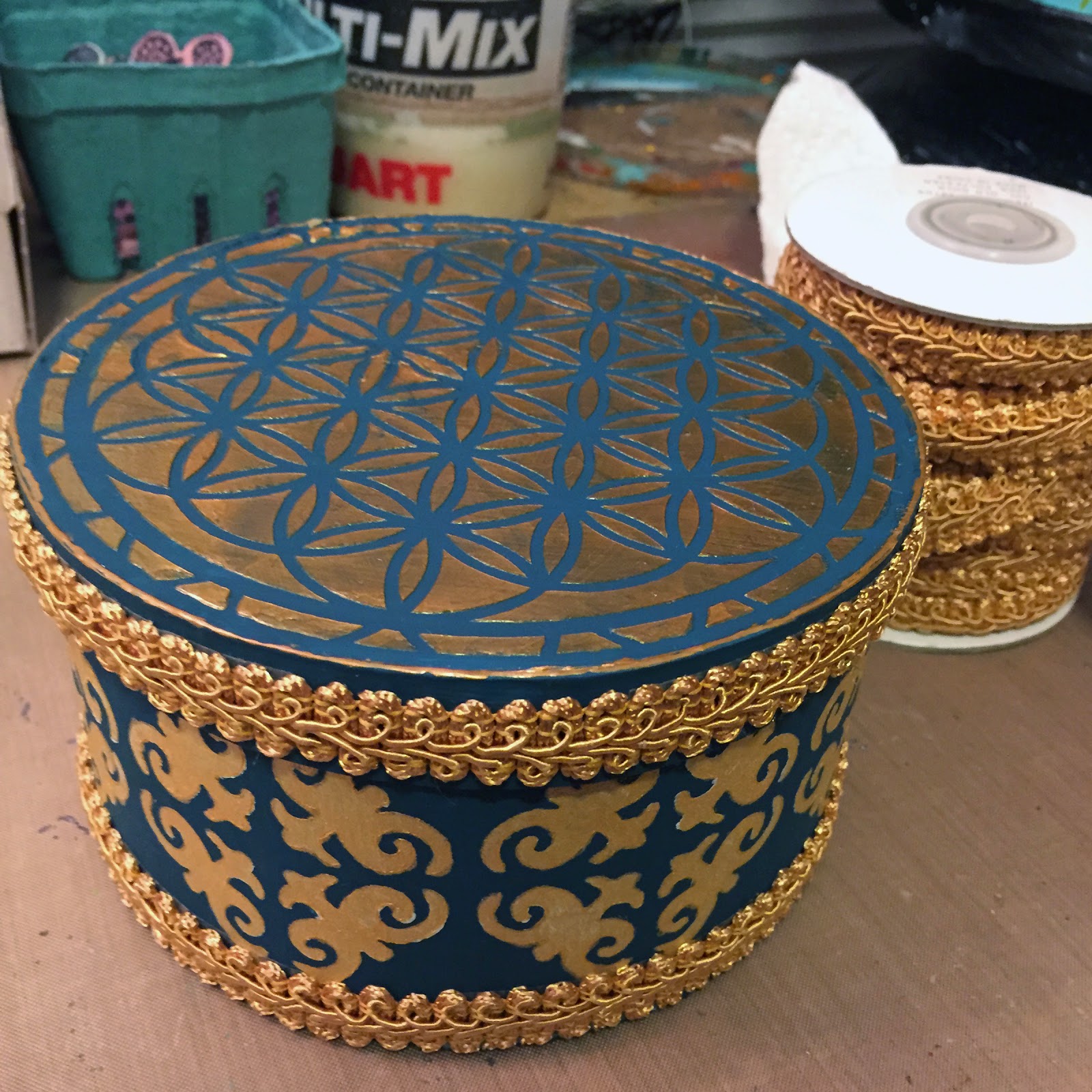 StencilGirl® Talk: Handmade Stenciled Gift Boxes