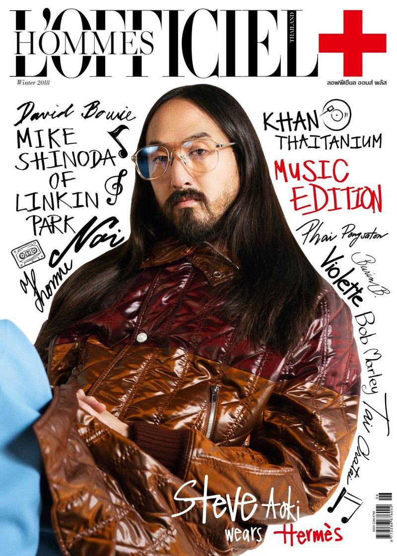 Steve Aoki para L'Officiel Hommes Thailand por Wish Thanasarakhan