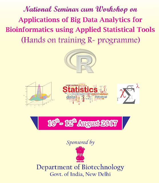 National Seminar cum Workshop on Applications of Big Data Analytics for Bioinformatics using ...