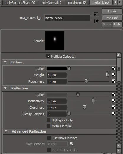 Render product visualization setting for material metal in maya mia ...