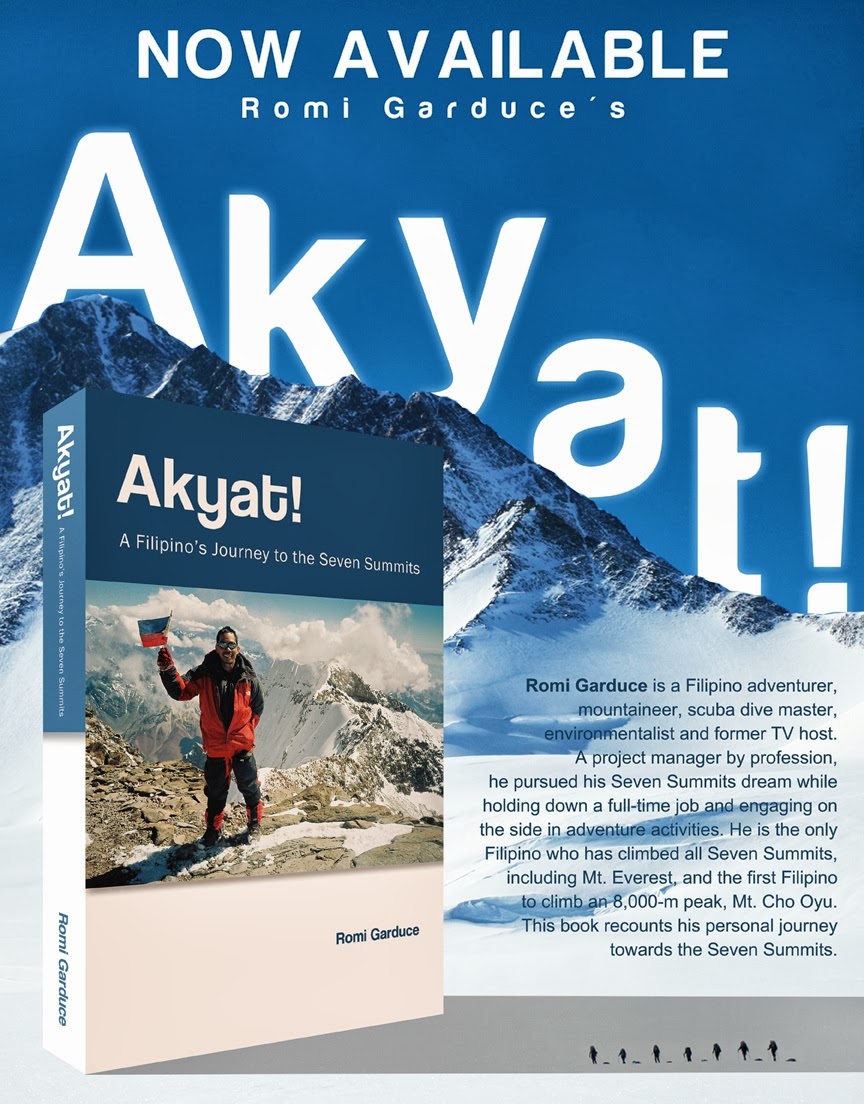 Romi Garduce: Book Title: "AKYAT! A Filipino's Journey to the Seven ...