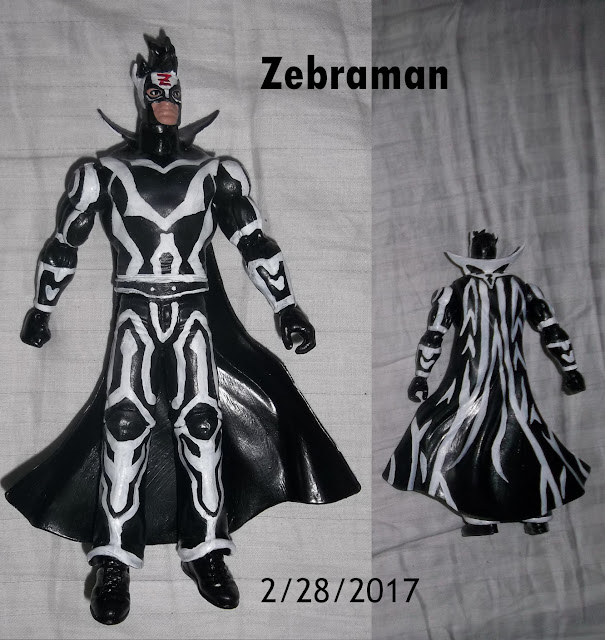 Juan Toys and Customs: Custom made Zebraman. Japanese superhero.