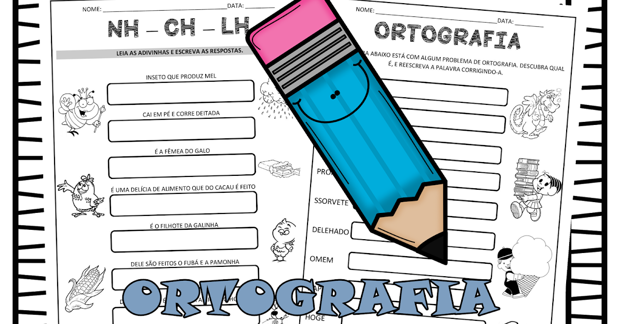 Ortografia nh, ch e lh adivinhas