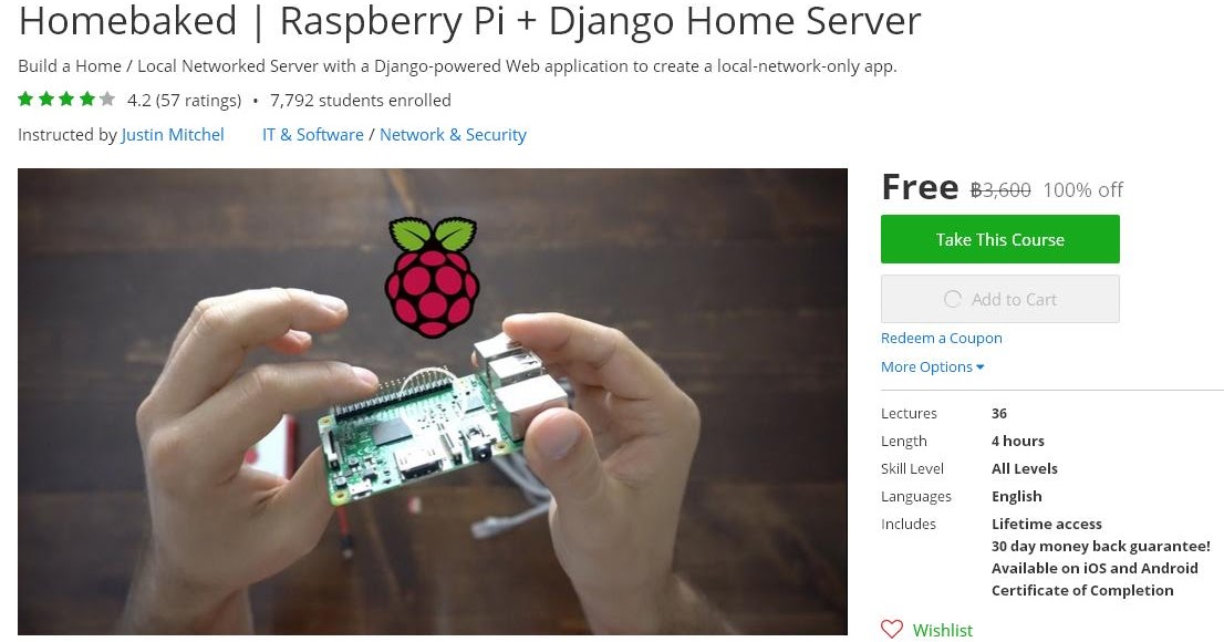 Homebaked Raspberry Pi Django Home Server 100 Off Course Learning Review 