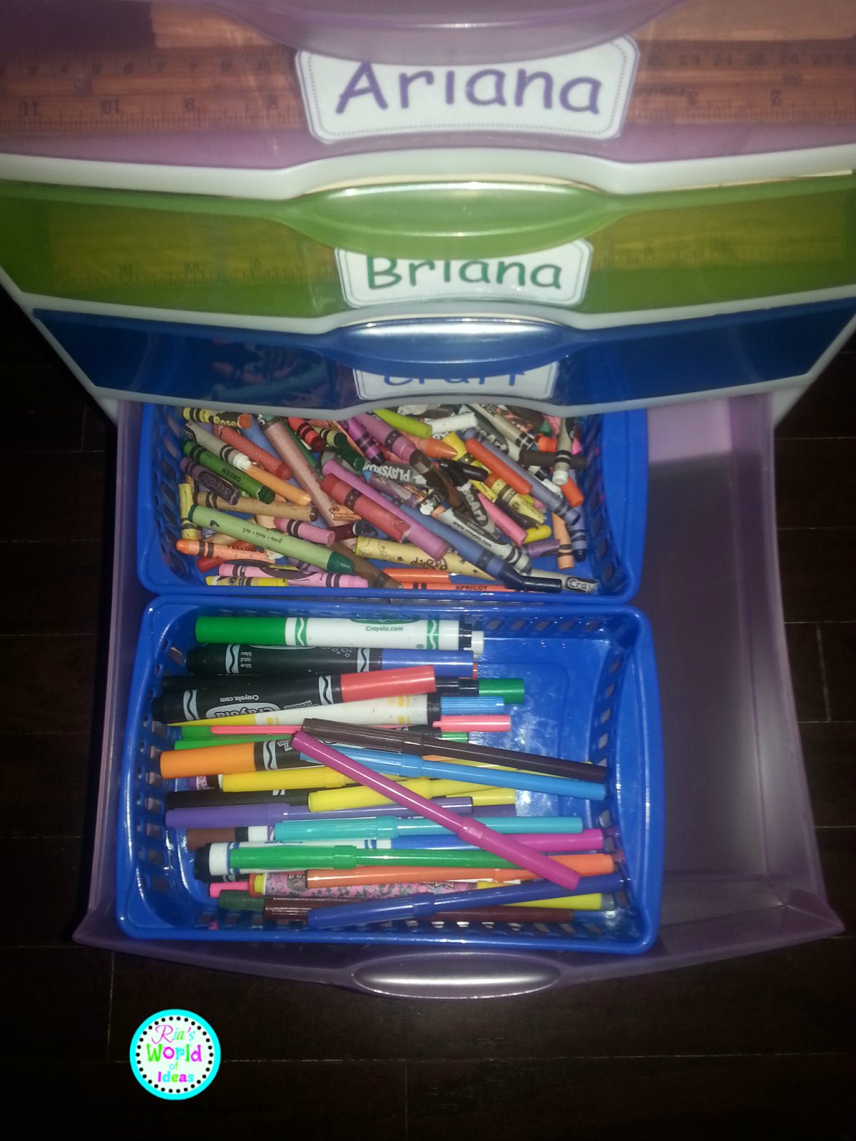 Ria's World of Ideas: Homework Station Cart