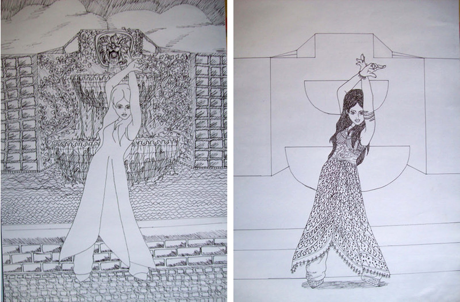 lineas y colores: RELACION FIGURA Y FONDO (SIMPLE-COMPLEJO)