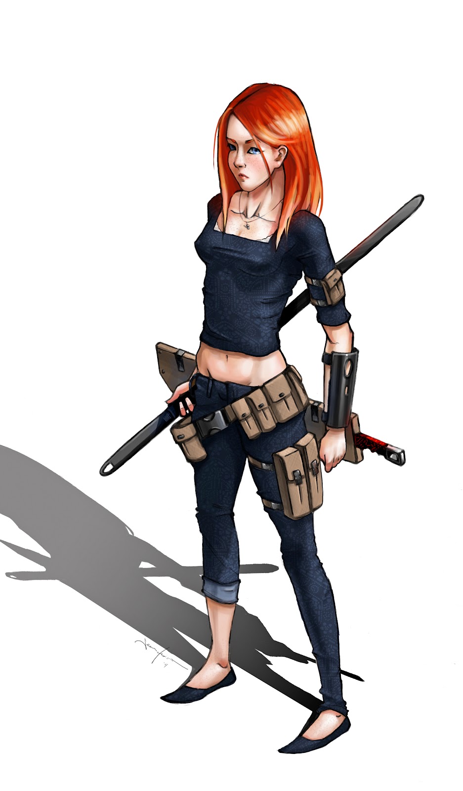 Sean's Art: Different Outfit for Protagonist of the "Modern Shinobi ...