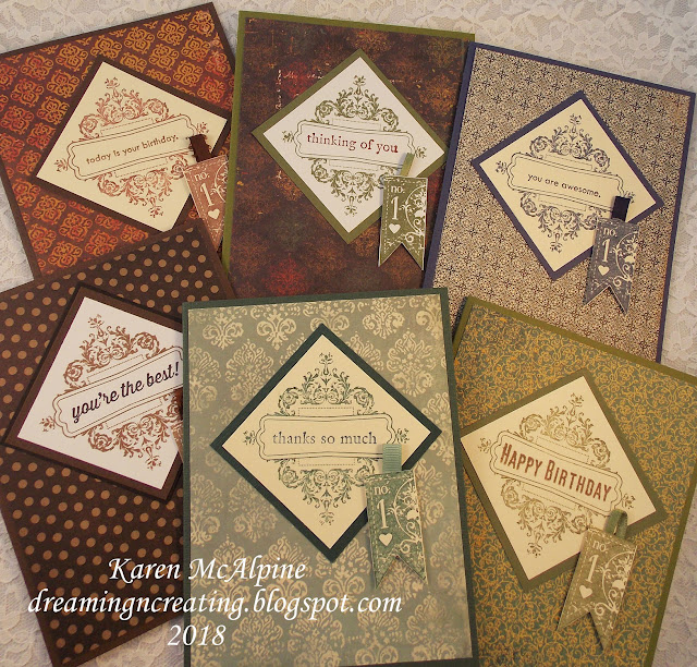 Dreaming and Creating: Center Diamond Card layout