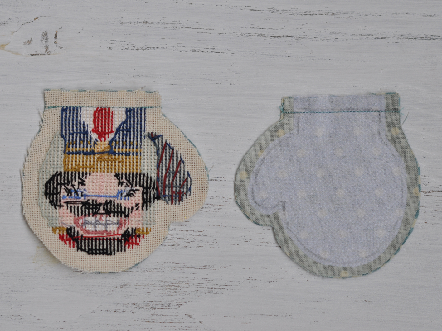 Living on the Rainbow: Cross Stitched Mitten Sewing Tutorial ...