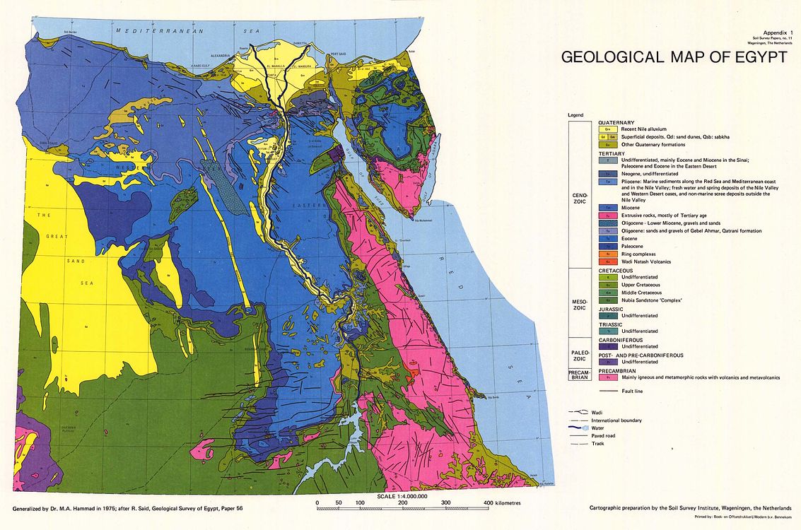 الجغرافيا : دراسات و أبحاث جغرافية: geology of egypt map ...