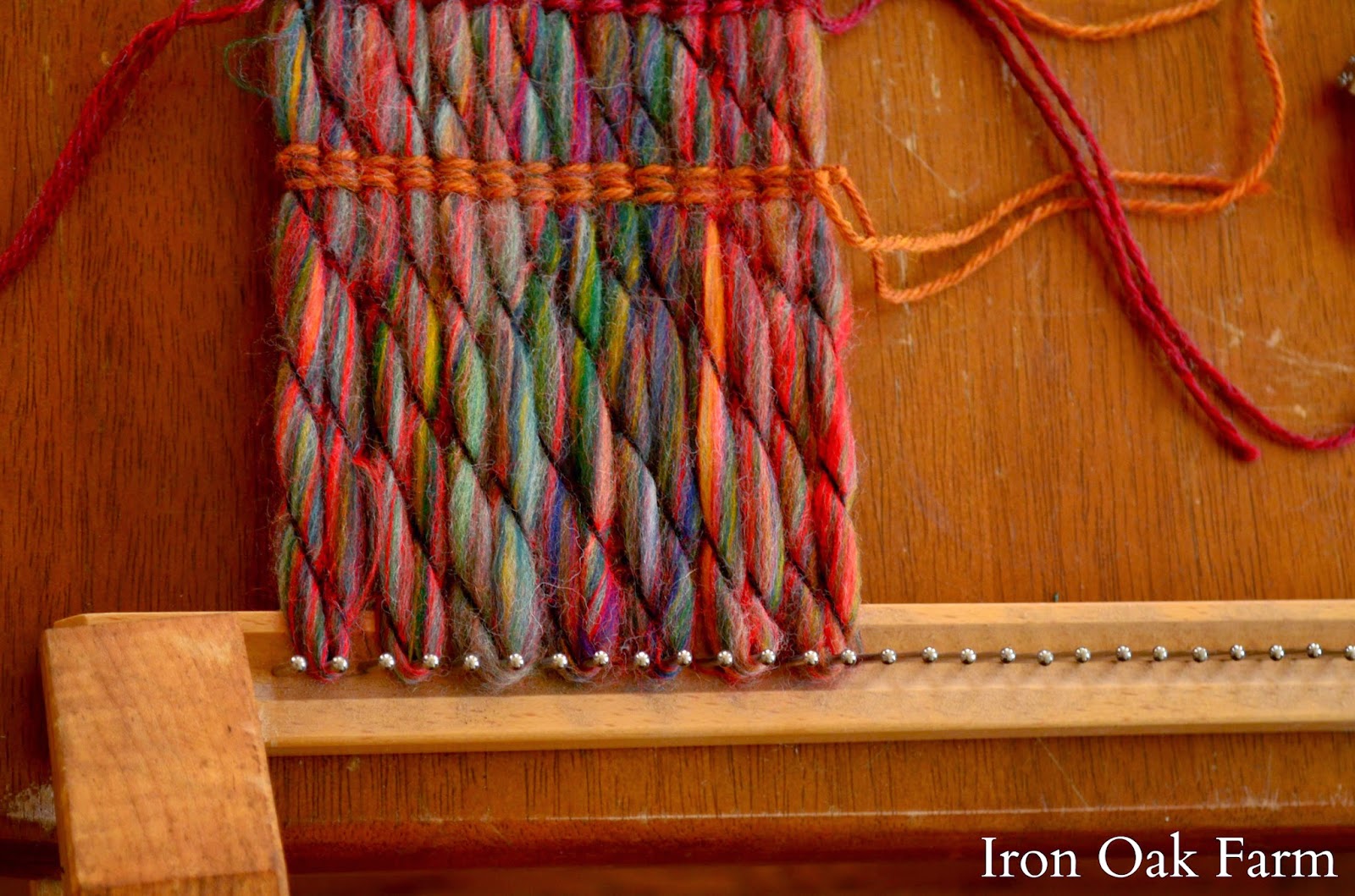 Iron Oak Farm: Faux Large Loom, Hand Woven Scarf, Part 1