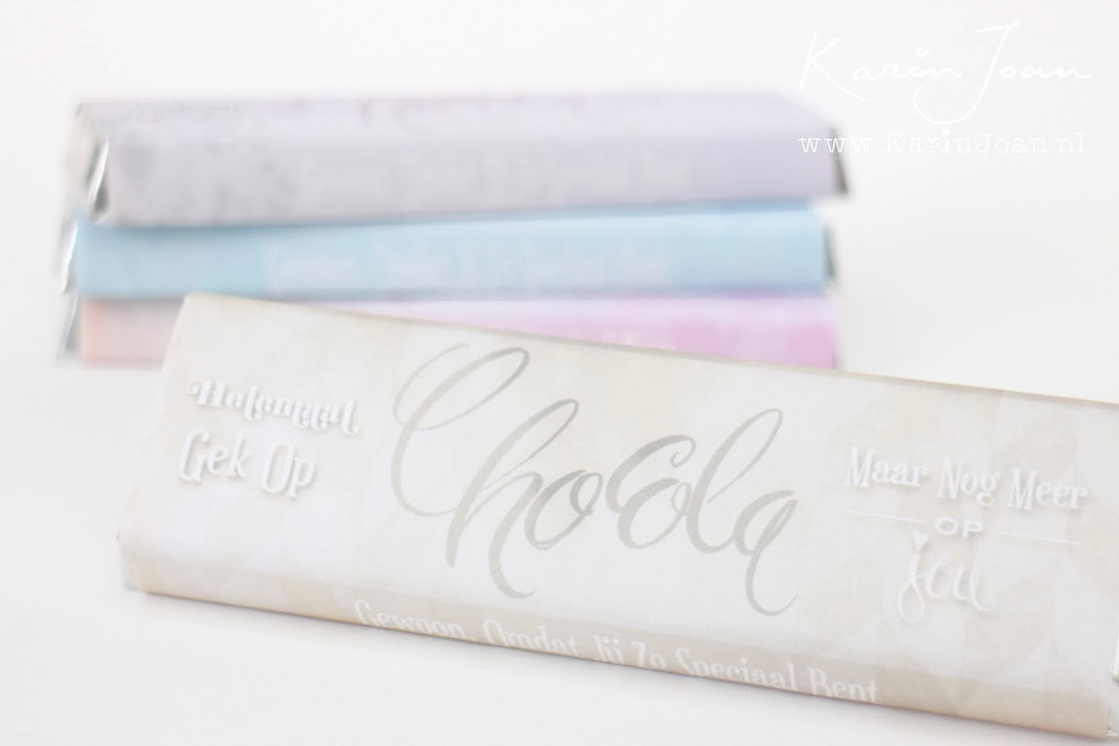 Karin Joan: Chocolade wikkels om te printen