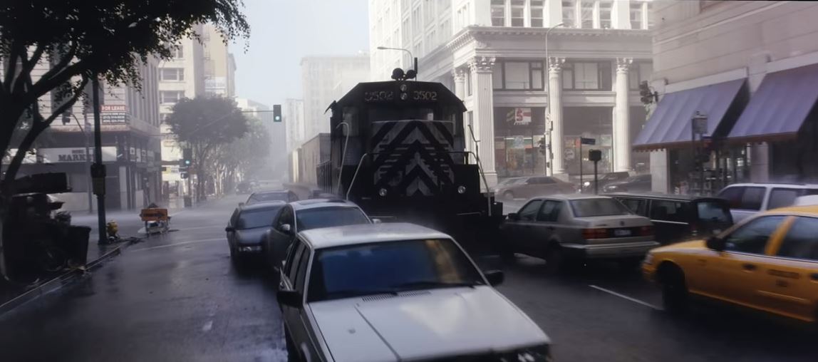 Just A Car Guy: in the movie Inception, the train scene was made by ...