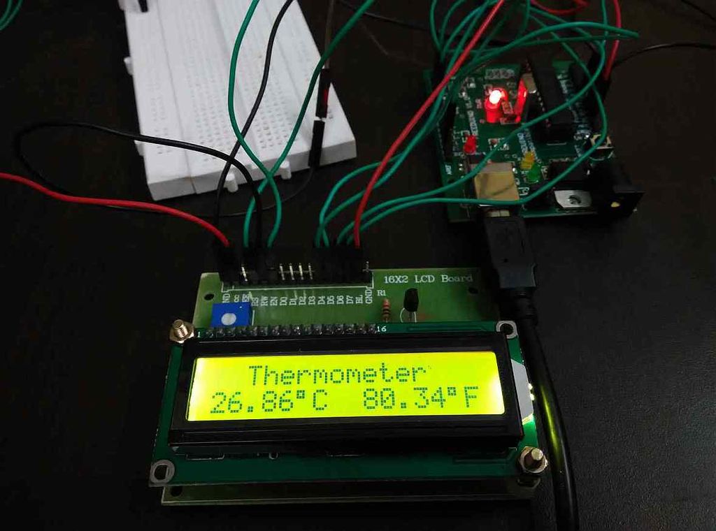 Arduino Thermometer Using Lm35 Temperature Sensor ~ Arduino Tutorial 4368