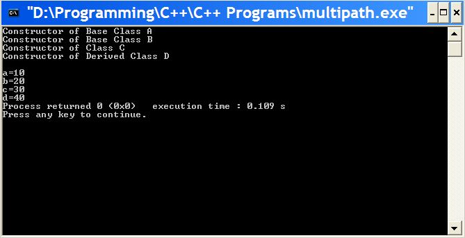 MULTIPATH INHERITANCE AND VIRTUAL CLASSES :) - PROGRAMMING
