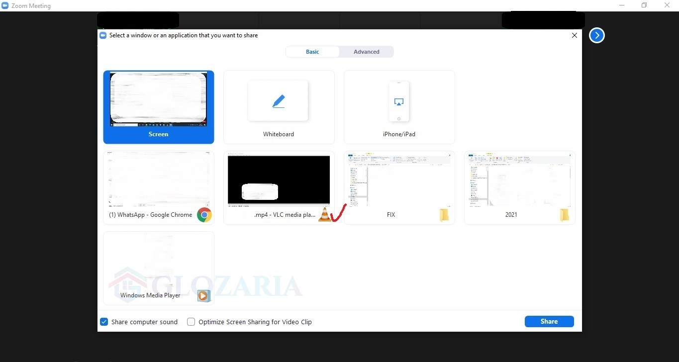 Cara Menampilkan Share Screen Video di Zoom Sebagai Host dan Co-Host