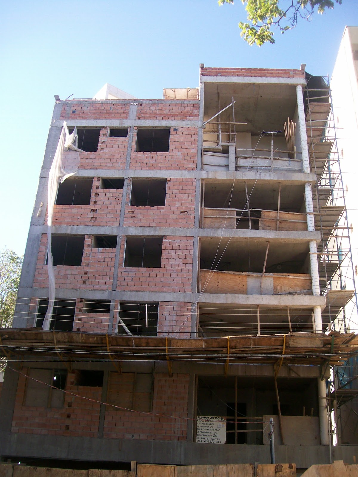 Obra em andamento - Edifício Residencial