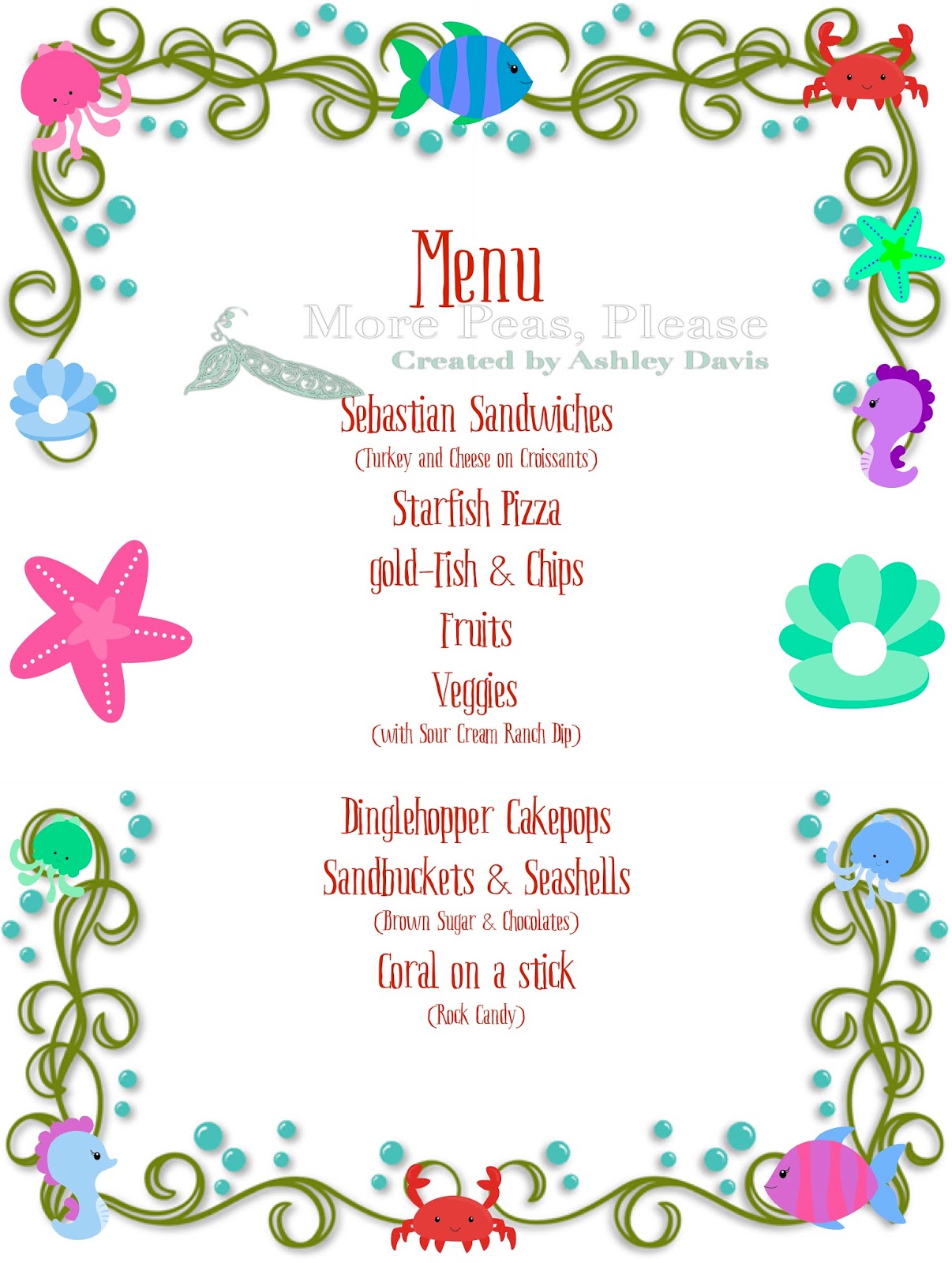 More Peas, Please: Mermaid Inspired Birthday Party