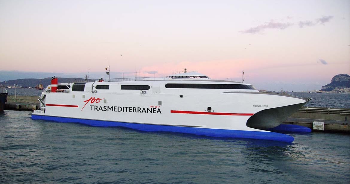 FERRYBALEAR: El HSC "Milenium Dos" de Trasmediterránea, en la grada de ...