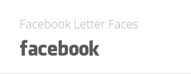 Font đồ họa: [Sans-serif] Facebook Letter Faces - Font chữ Facebook