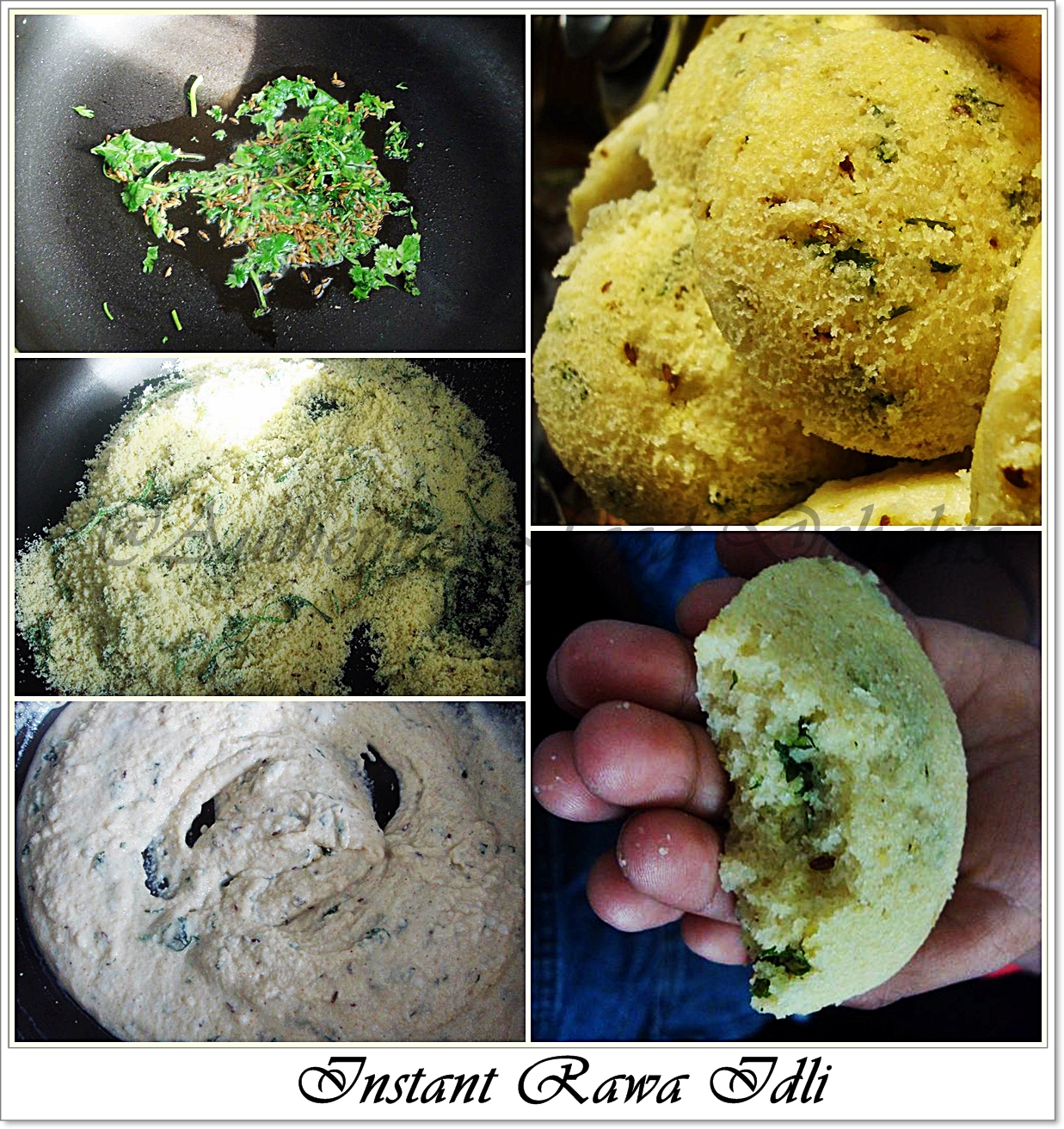 Authentic Food Delights: Instant Rawa Idli