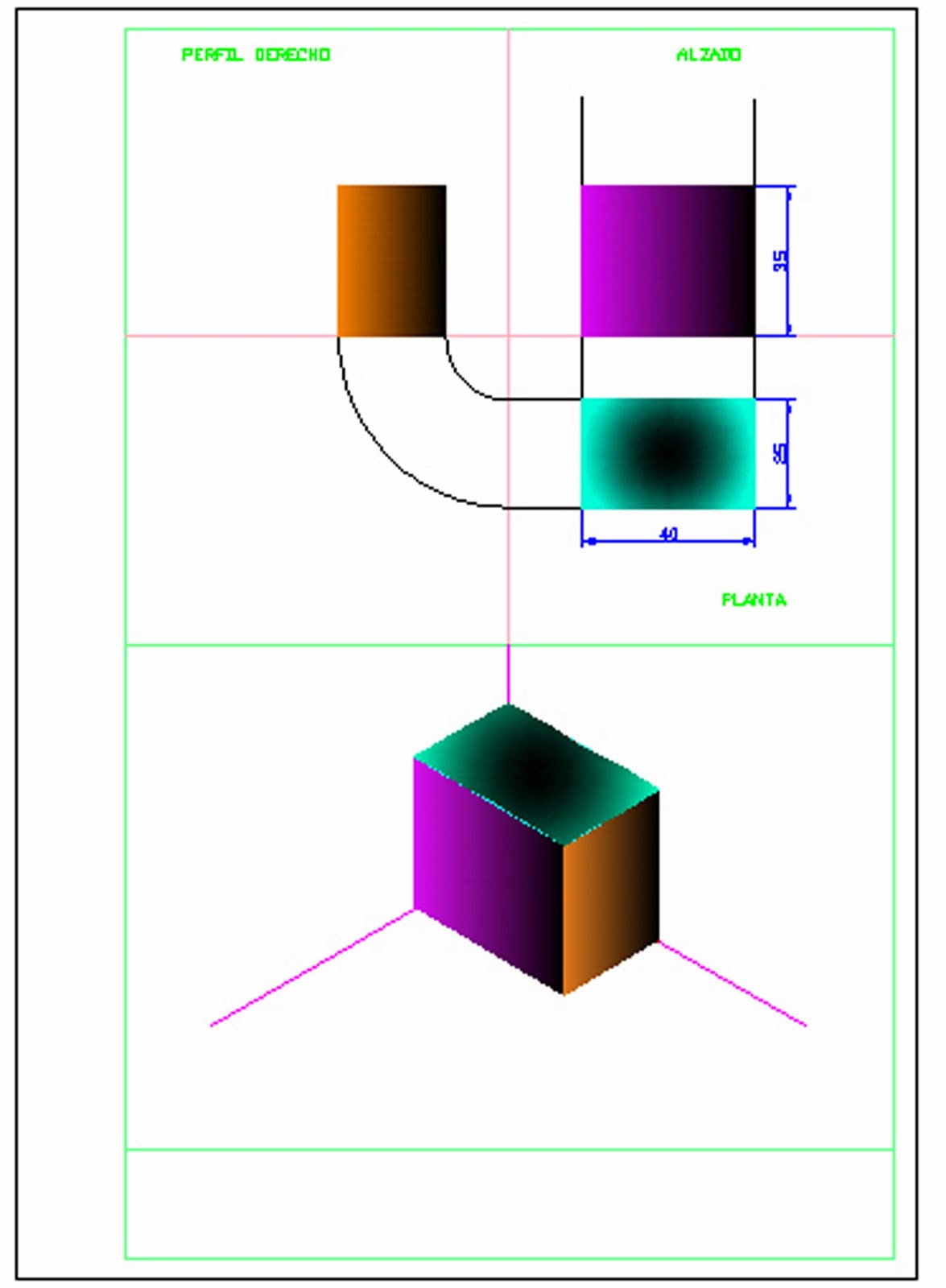 DIBUJA GARLO: Dibujo Isométrico de un prisma rectangular.