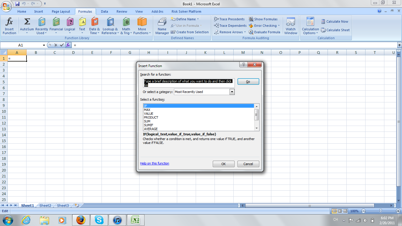 ISM3004 Spring 2011: Tutorial blog 2: Excel