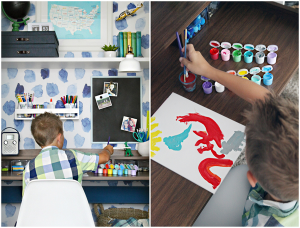 IHeart Organizing: Back to School: A Creative Workspace for our Boy!