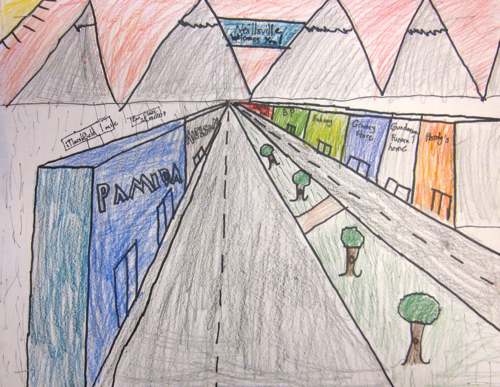 Art is Basic-- Art Teacher Blog: Perspective Drawings-- third grade ...