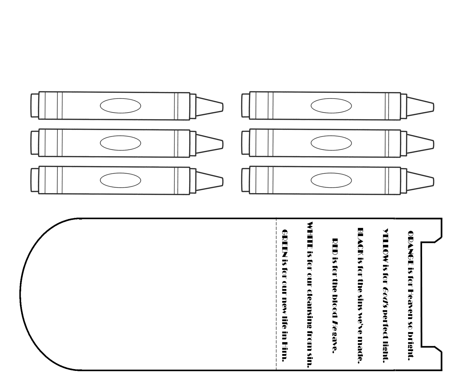 Printable Homeschool: Children's Church Crayon Box Craft
