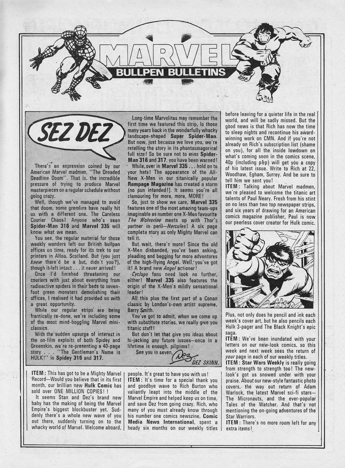 STARLOGGED - GEEK MEDIA AGAIN: 1979: MARVEL COMIC MARCH COVER GALLERY ...