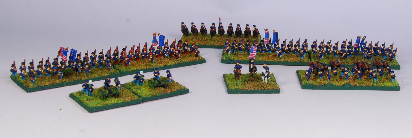 Lord Ashram's House of War: My 6mm ACW figures under the lights...