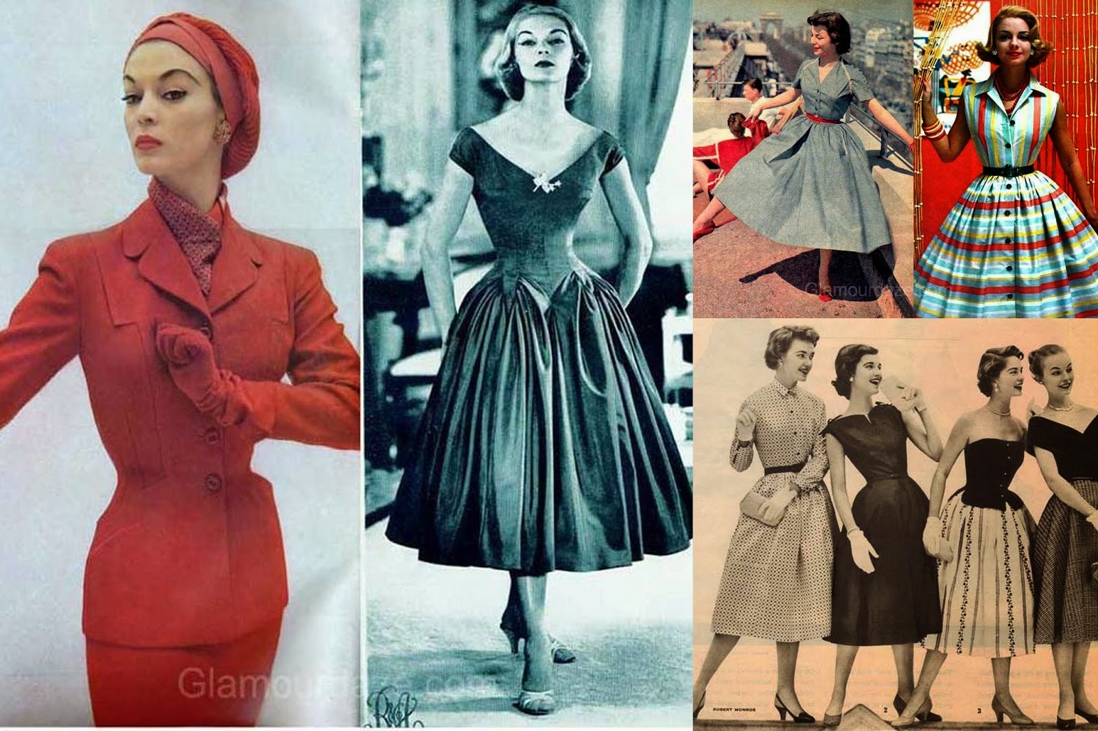 Mados istorijos chronologinė laiko juosta: 1950s