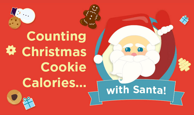 Counting Christmas Cookie Calories With Santa #infographic - Visualistan