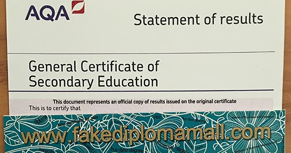 How To Buy A Fake Diploma Online?: AQA GCSE fake certificate for sale ...