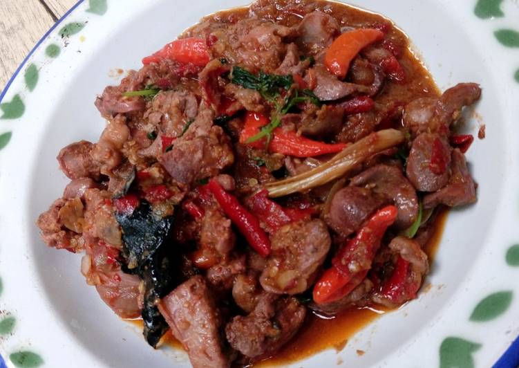 Resep Rica - Rica Hati Ampela Ayam Praktis