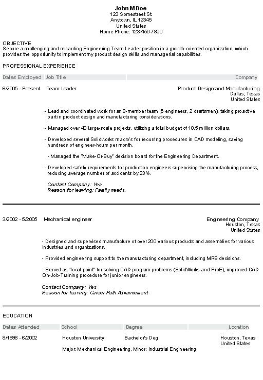Examples Of Great Resume Templates - Resume Templates