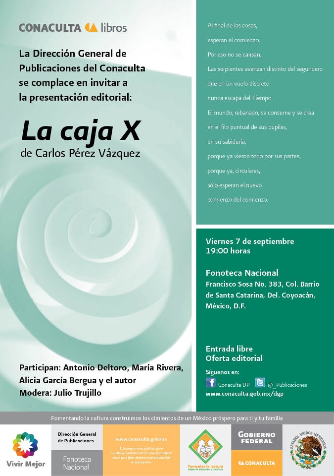 Lectorio: Presentación de "La caja X"