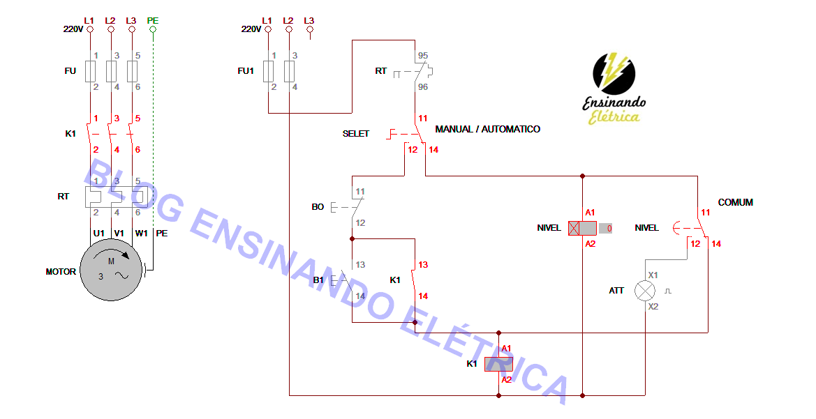 Aplicação de Rele de Nível Exemplos - Ensinando Elétrica | Dicas e ...