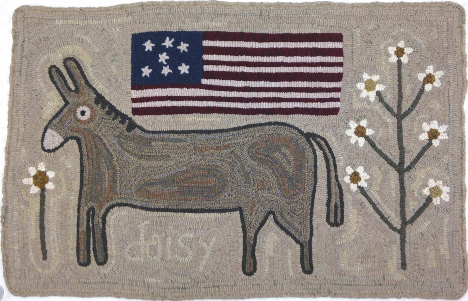 Kris Miller from Spruce Ridge Studios: Rug Of The Day - Daisy