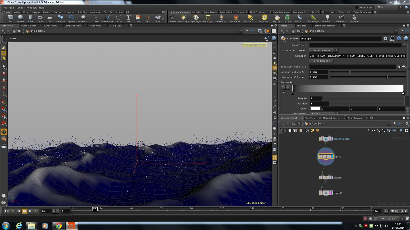VFX & Compositing: Houdini Ocean development