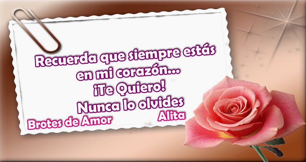 Brotes de Amor: ¡Te Quiero!