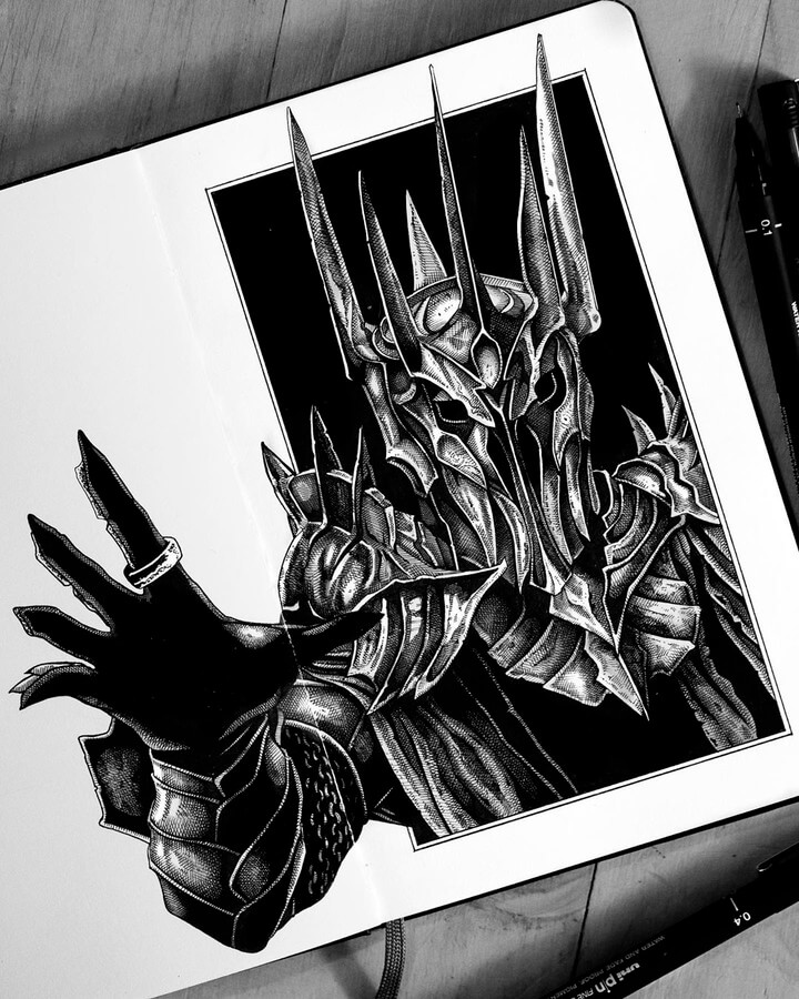 Sauron Drawing