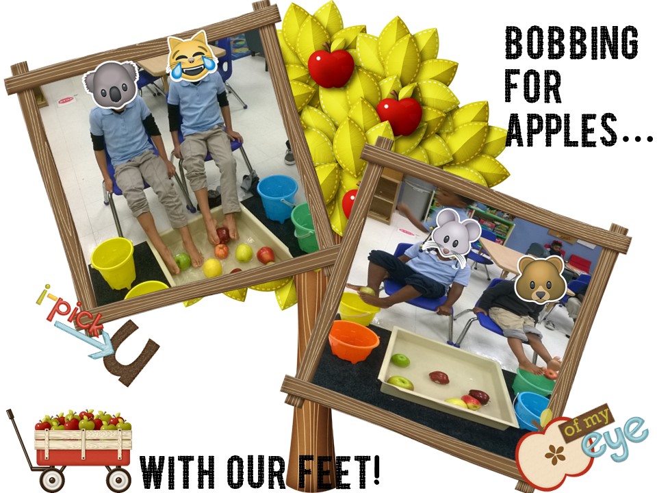 Educational Kismet : Bobbing for Apples.....With our FEET?!?!