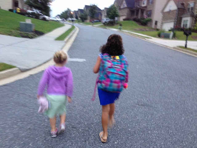 Two Little Girls With Curls: First Day of Fourth Grade!!